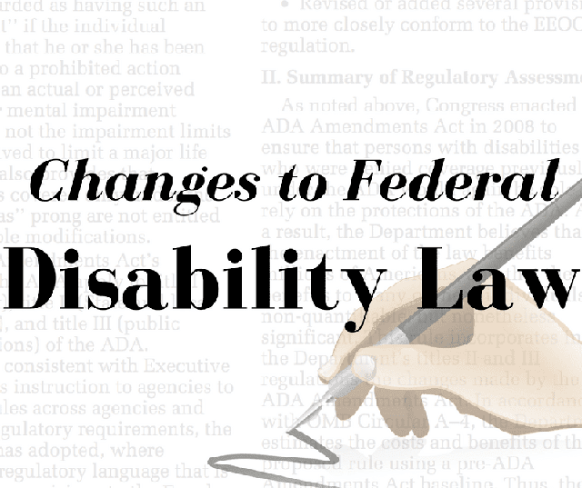 Changes to Federal Disability Law - Lexercise